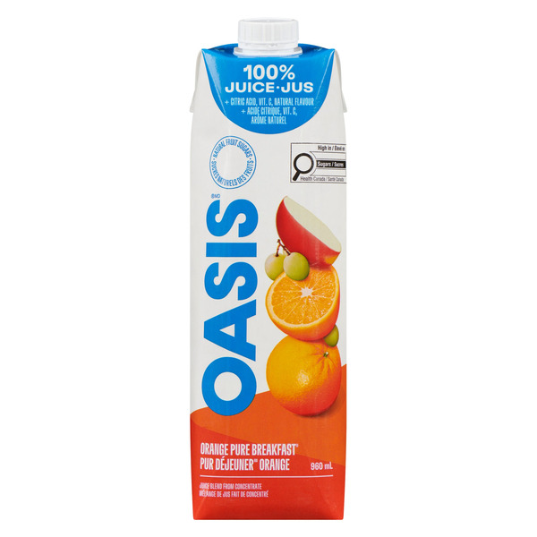 Oasis 100% Juice Orange Pure Breakfast, 960 ml Same-Day Delivery ...