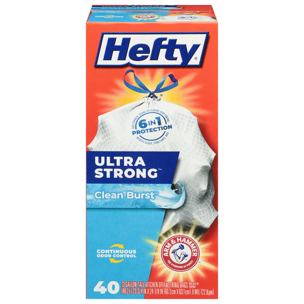 Hefty Tall Drawstring Clean Burst Kitchen Bags Same-Day Delivery or ...