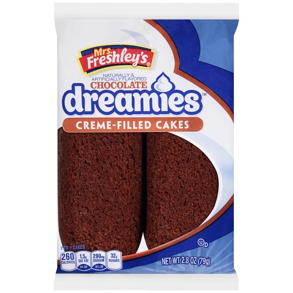 Mrs. Freshley's Creme-Filled Cakes Chocolate Dreamies (2.8 oz) - Instacart