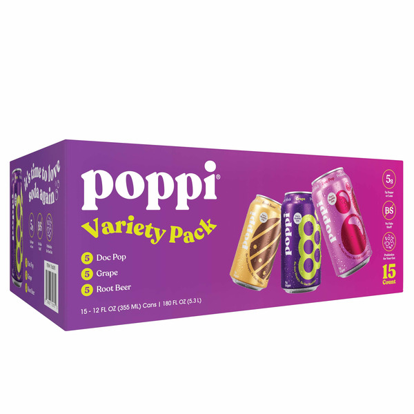 Poppi Prebiotic Soda, Variety Pack Same-Day Delivery | Costco