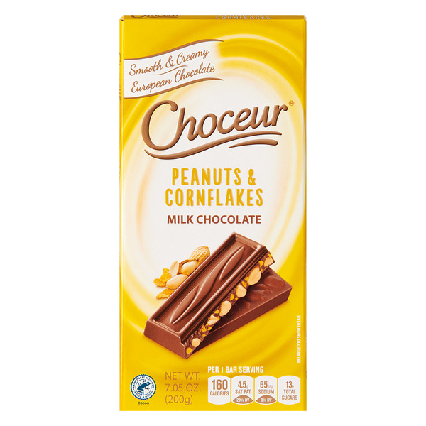 ALDI Choceur Milk Chocolate Bar with Peanuts & Cornflakes Same-Day ...