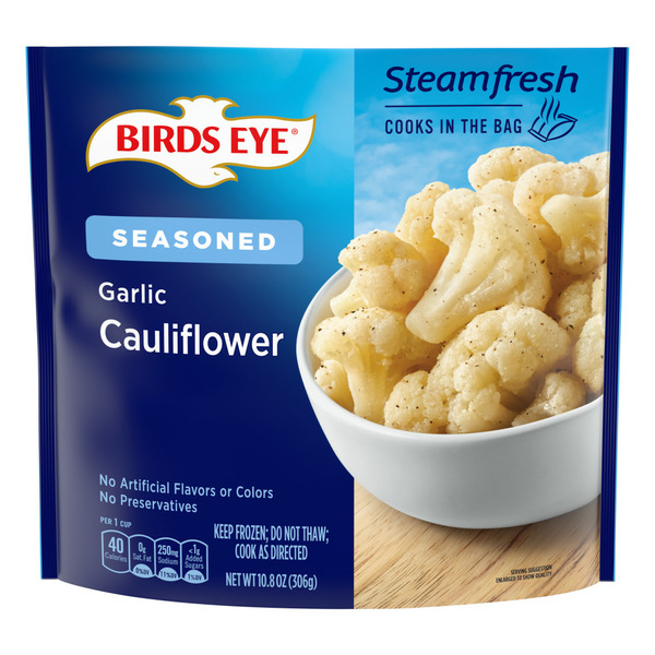 Publix Birds Eye Steamfresh Seasoned Garlic Cauliflower Frozen ...