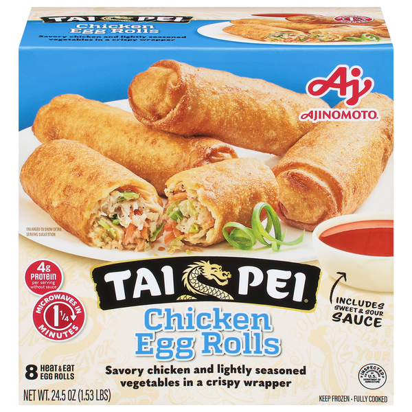 Food Lion Ajinomoto Tai Pei Egg Rolls Chicken, Box Same-Day Delivery or ...