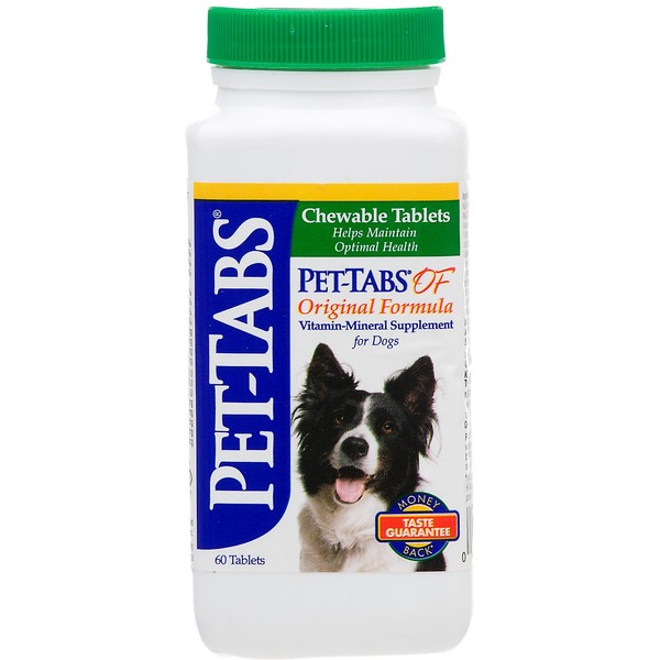 Pet-Tabs Original Formula Vitamin-Mineral Supplement for Dogs (60 ct ...