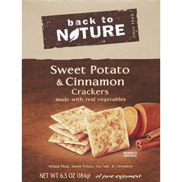 Back to Nature Crackers, Sweet Potato & Cinnamon (6.5 oz) - Instacart