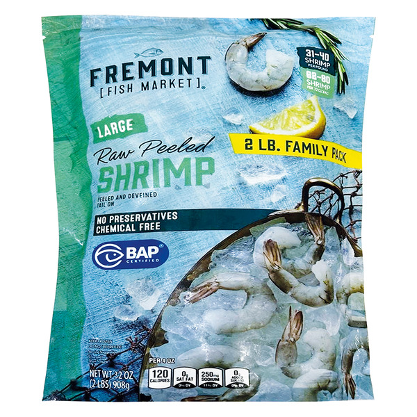 ALDI Fremont Fish Market Value Pack Large Raw Peeled Shrimp Same-Day Delivery or Pickup | Instacart
