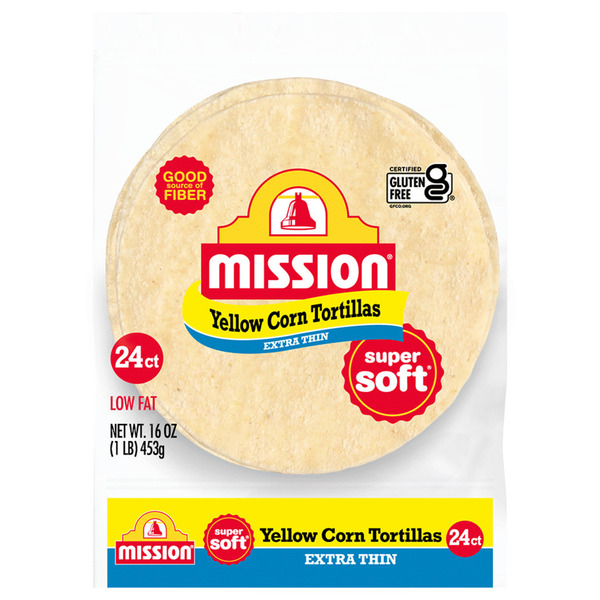 Mission Super Soft Extra Thin Yellow Corn Tortillas Same-Day Delivery ...
