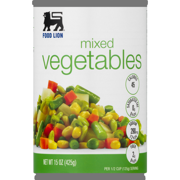 Food Lion Mixed Vegetables, Can (15 oz) - Instacart