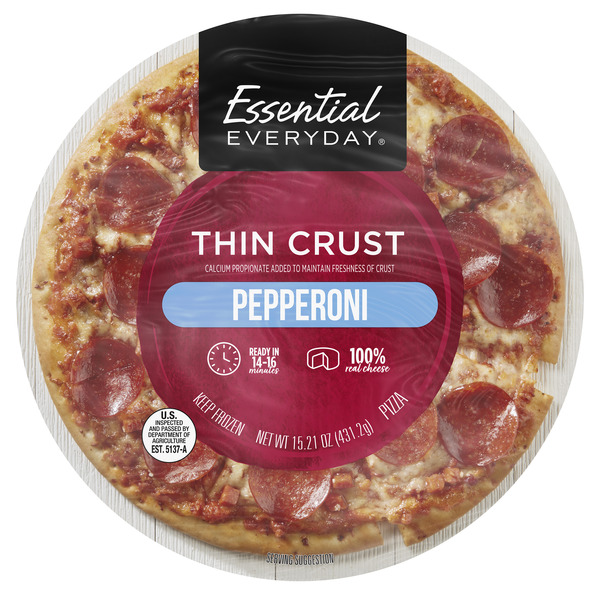 Essential Everyday Pizza, Pepperoni, Thin Crust Same-Day Delivery or ...