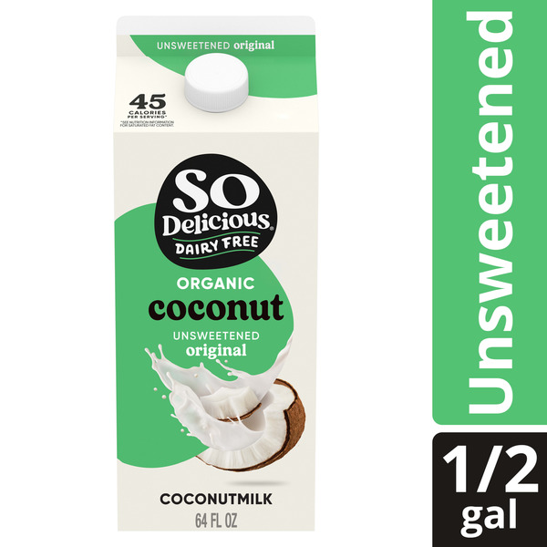 Safeway So Delicious Dairy Free Organic Coconut Milk Beverage ...