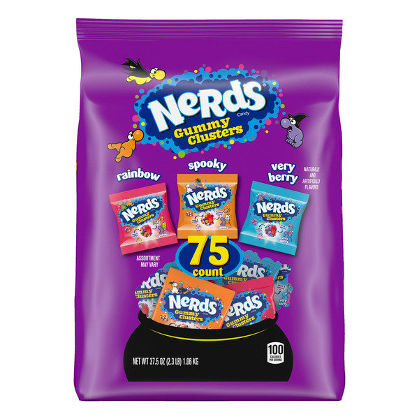 Ferrara Halloween Nerds Gummy Cluster Variety Pack, 75-pack Same-Day ...