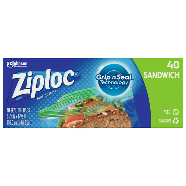 Publix Ziploc Sandwich Bags with New EasyGuide™ Texture and Grip 'n ...