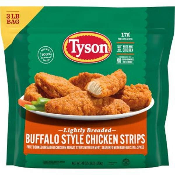 Tyson Chicken Strips, Buffalo Style, Lightly Breaded Same-Day Delivery ...