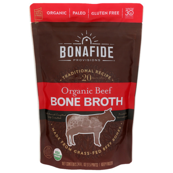 Bonafide Provisions Beef Bone Broth, Frozen, Organic Same-Day Delivery ...