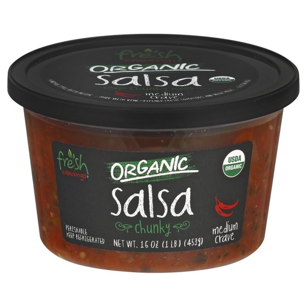Fresh Cravings Salsa, Organic, Chunky, Medium Crave (16 oz) - Instacart