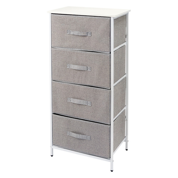 Huntington Home 4-Drawer Tower Organizer - White & Grey Same-Day ...