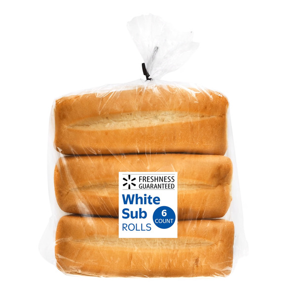 Walmart Freshness Guaranteed White Sub Rolls Same-Day Delivery | Instacart