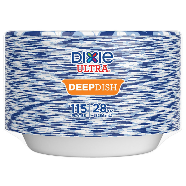 Dixie Ultra Deep Dish Paper Plate, 9-3/5", 115 ct Same-Day Delivery ...