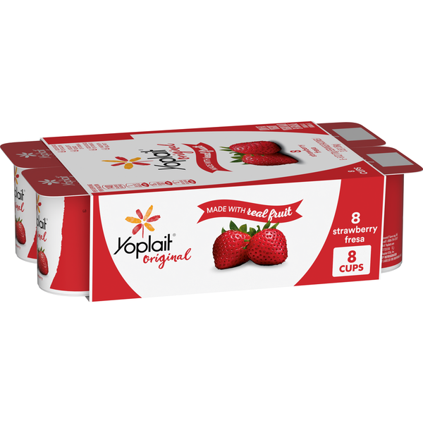 Yoplait Original Low Fat Strawberry Yogurt Cups Same-Day Delivery or ...
