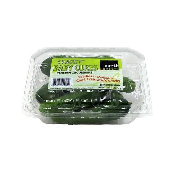 Earth Exotics Sweet baby Cukes Persian Cucumbers (16 oz) - Instacart