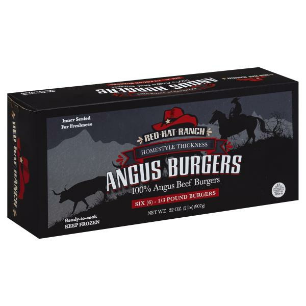 Red Hat Ranch Homestyle Thickness Angus Burgers Same-Day Delivery or ...