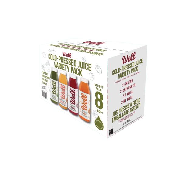Well Cold-Pressed Juice Variety Pack Same-Day Delivery | Costco