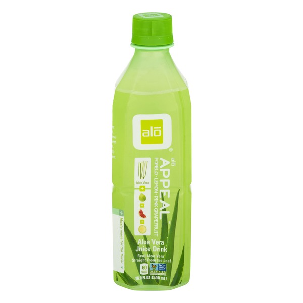 Alo Appeal Aloe Vera Juice Drink Pomelo + Lemon + Pink Grapefruit (16.9 ...