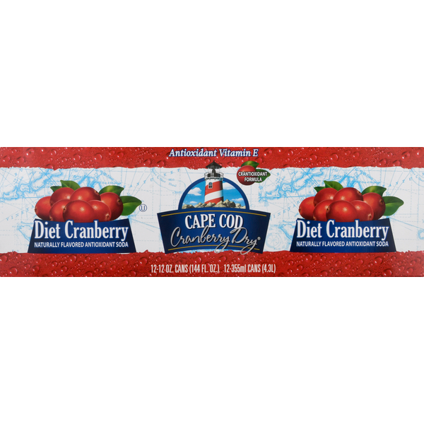Cape Cod Soda, Diet Cranberry (12 each) - Instacart
