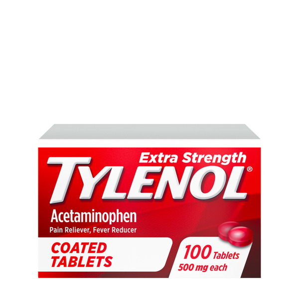 ShopRite TYLENOL Extra Strength Coated Tablets with Acetaminophen 500mg ...