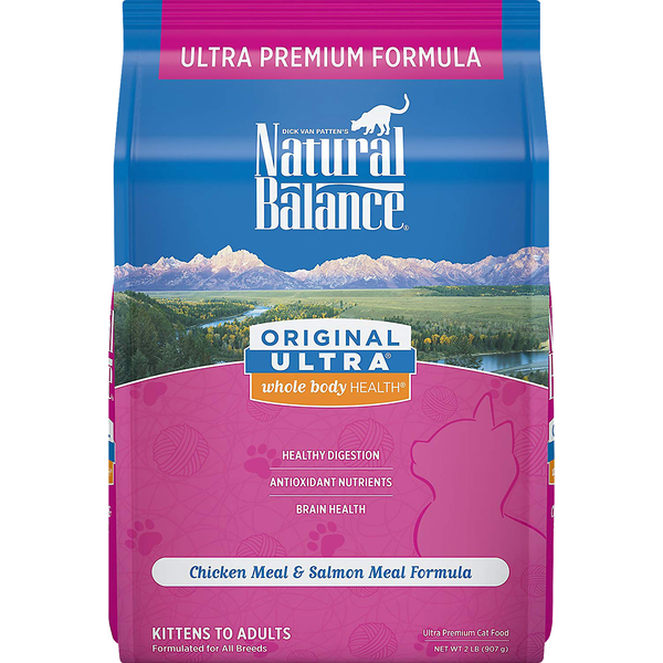Natural Balance Cat Food, Ultra Premium, Chicken Meal & Salmon Meal ...