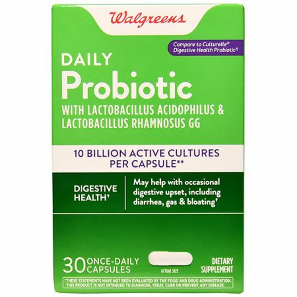 Walgreens Walgreens Daily Probiotic With Lactobacillus Acidophilus ...