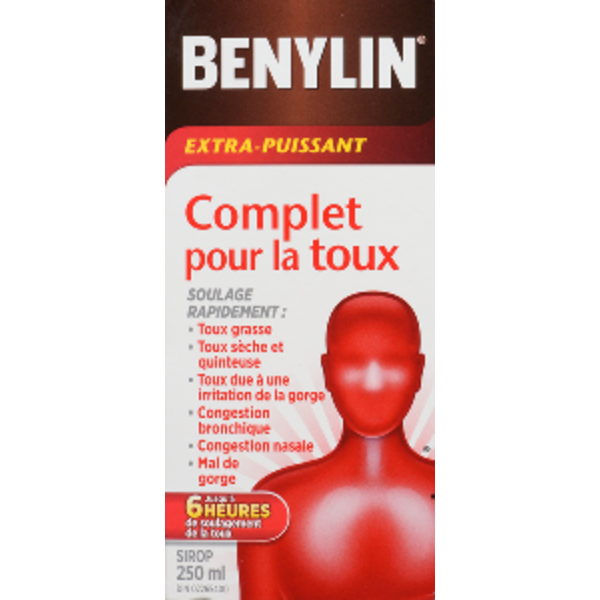 BENYLIN Extra Strength DM-D-E With Menthol Cough & Cold Relief Syrup ...