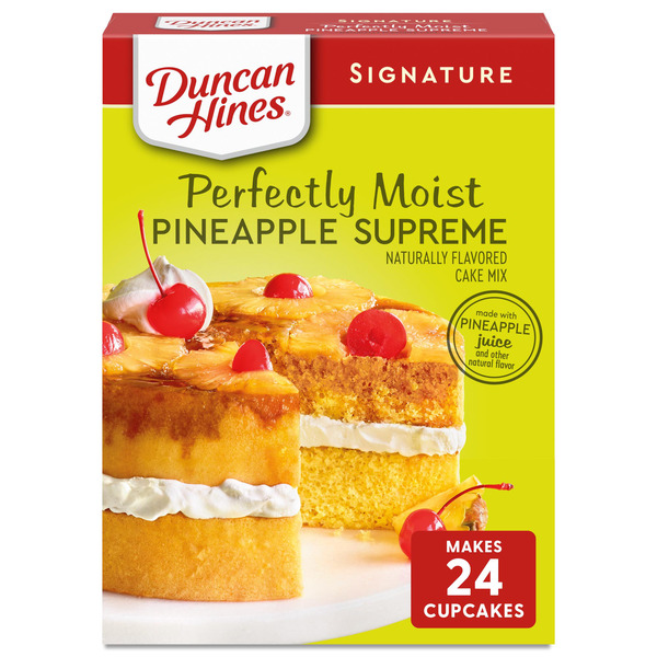 Food Lion Duncan Hines Signature Perfectly Moist Pineapple Supreme Cake ...