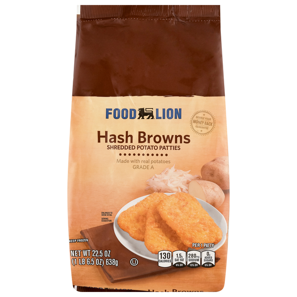 Food Lion Food Lion Shredded Hash Browns Potato Patties Same-Day ...