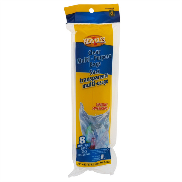 HERCULES Multipurpose Garbage Bags - Clear Same-Day Delivery | Dollarama