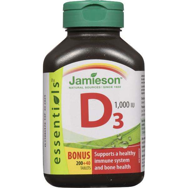 Jamieson 1000 IU Vitamin D Tablets 632158 Same-Day Delivery | Rexall