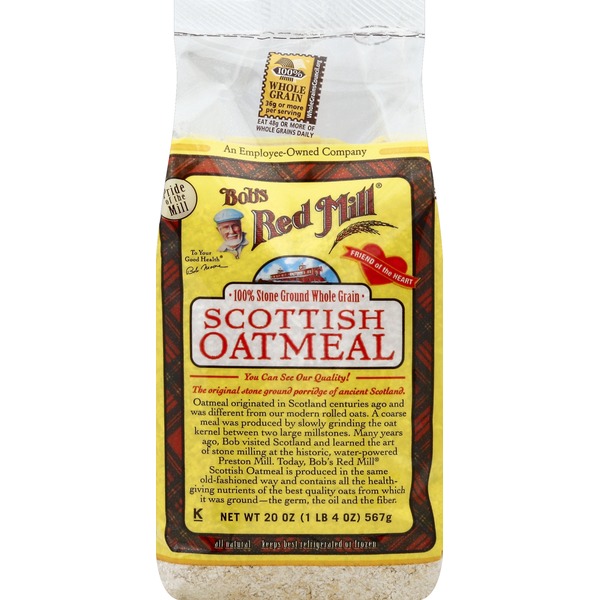 Bob's Red Mill Oatmeal, Scottish (20 oz) - Instacart