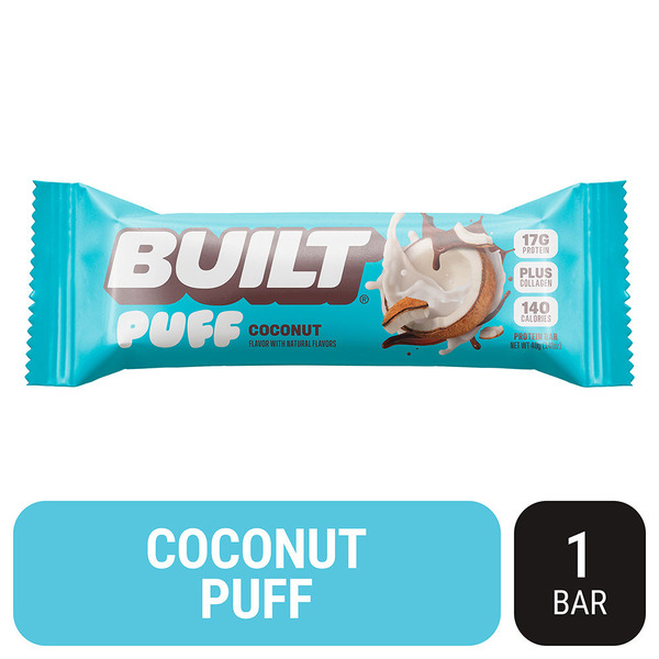 Wegmans BUILT Collagen Protein Bar, Coconut Marshmallow Puff Same-Day ...