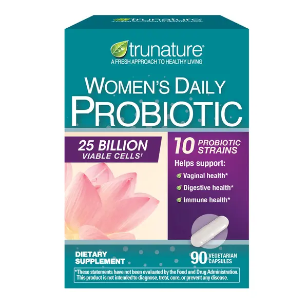 Trunature Women's Daily Probiotic 25 Billion Viable Cells Dietary ...
