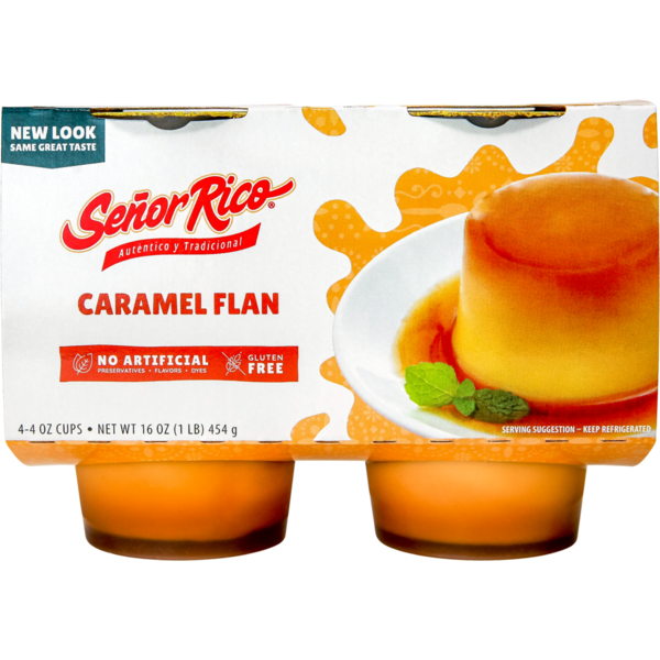 Señor Rico Caramel Flan 4 Oz 4 Count Same-Day Delivery or Pickup | Publix