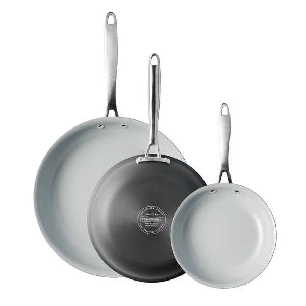 Tramontina Hard Anodized Aluminum Ceramic Nonstick Frying Pan Set Same ...