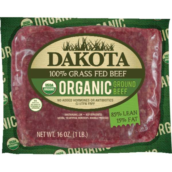 Sprouts Farmers Market Dakota Organic Grass Fed Beef 85% Lean Ground ...