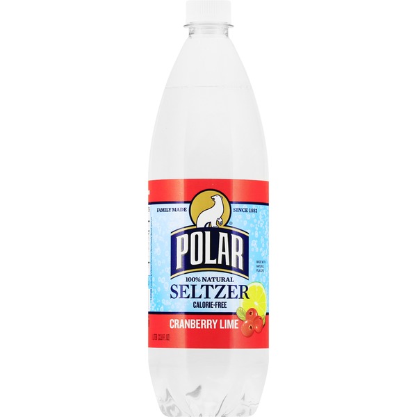 Polar Seltzer, 100% Natural, Cranberry Lime (1 L) - Instacart