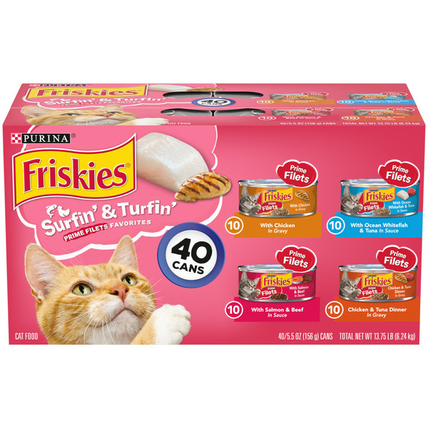 Kroger Purina Friskies Wet Cat Food , Surfin' & Turfin' Prime Filets ...
