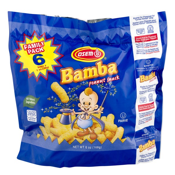 Osem Bamba Peanut Snack - 6 CT (6 oz) - Instacart