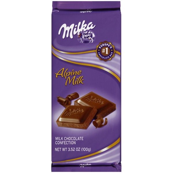 Milka Alpine Milk Milk Chocolate Confection (3.52 oz) - Instacart