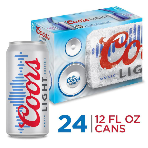 Food Lion Coors Light American Light Lager Beer, 4.2% ABV, 24-pack, 12 ...
