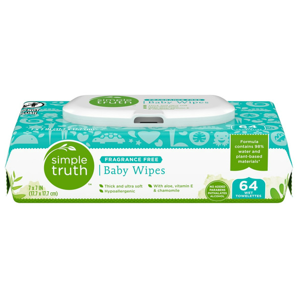 Kroger Simple Truth Baby Wipes, Fragrance Free Same-Day Delivery or ...