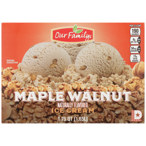 Our Family Maple Walnut Ice Cream (1.75 qt) - Instacart