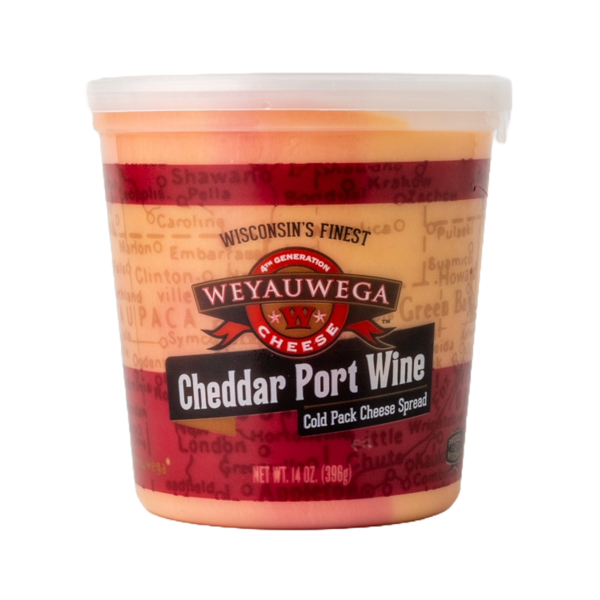 Weyauwega Cheese Cheddar Port Wine Cheese Spread Same-Day Delivery or ...